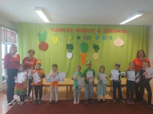 Konkurs wiedzy o zdrowiu – Przedszkole nr 8 "Pluszowy Misiaczek"